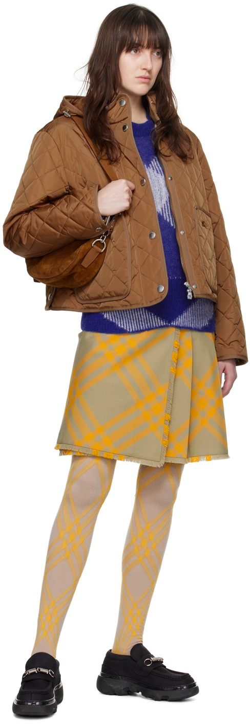 Burberry Blue Check Sweater Burberry