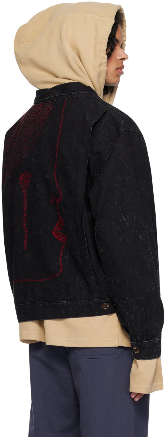 Glass Cypress Black Embroidered Jacket Glass Cypress