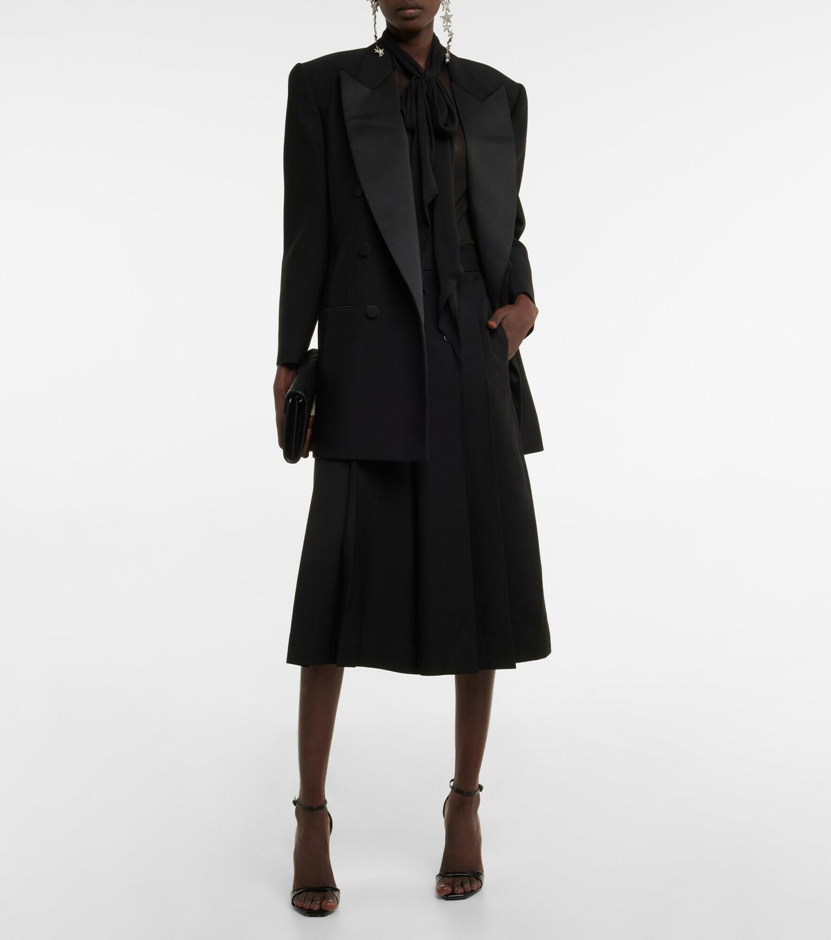 Saint Laurent - Wool high-rise culottes Saint Laurent