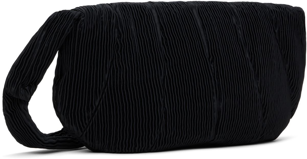 Collina Strada Black Pleated Caterpillar Messenger Bag Collina Strada