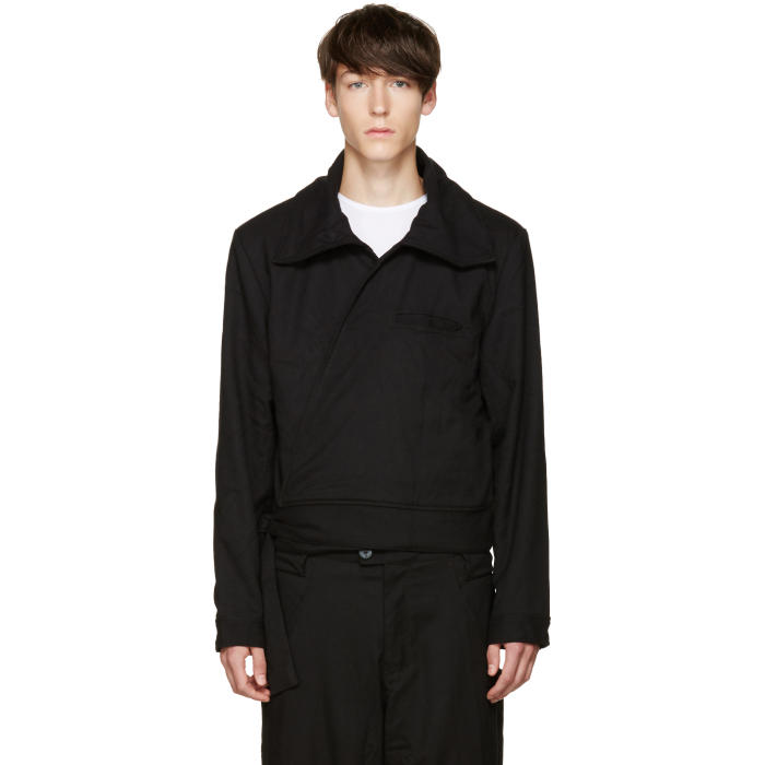 Telfar Black Wrap Jacket Telfar