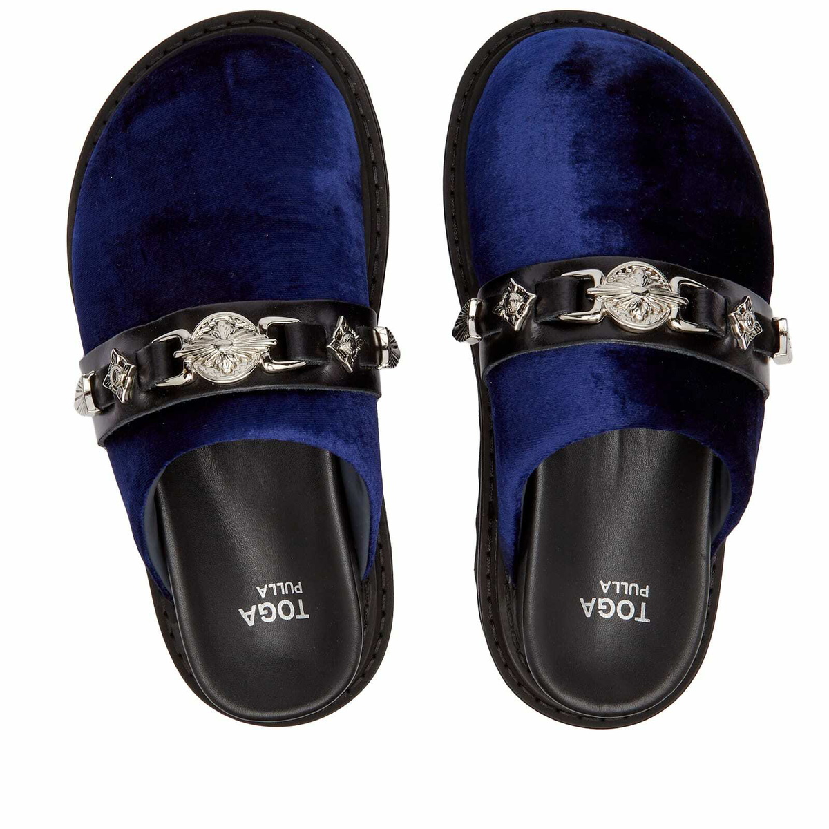 Toga Pulla Women's Padded Slides in Blue Toga Pulla