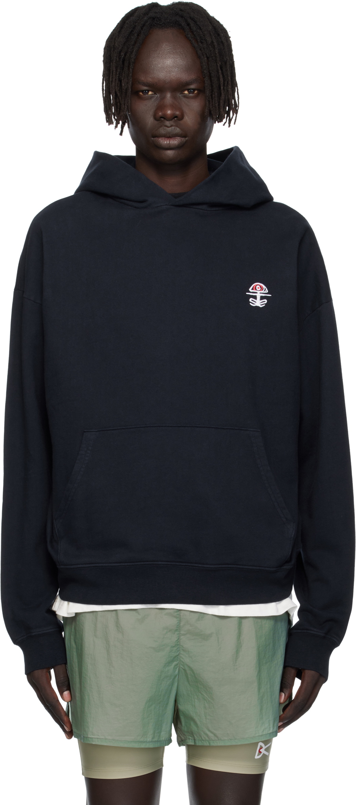 District Vision Navy California Cotton Hoodie District Vision