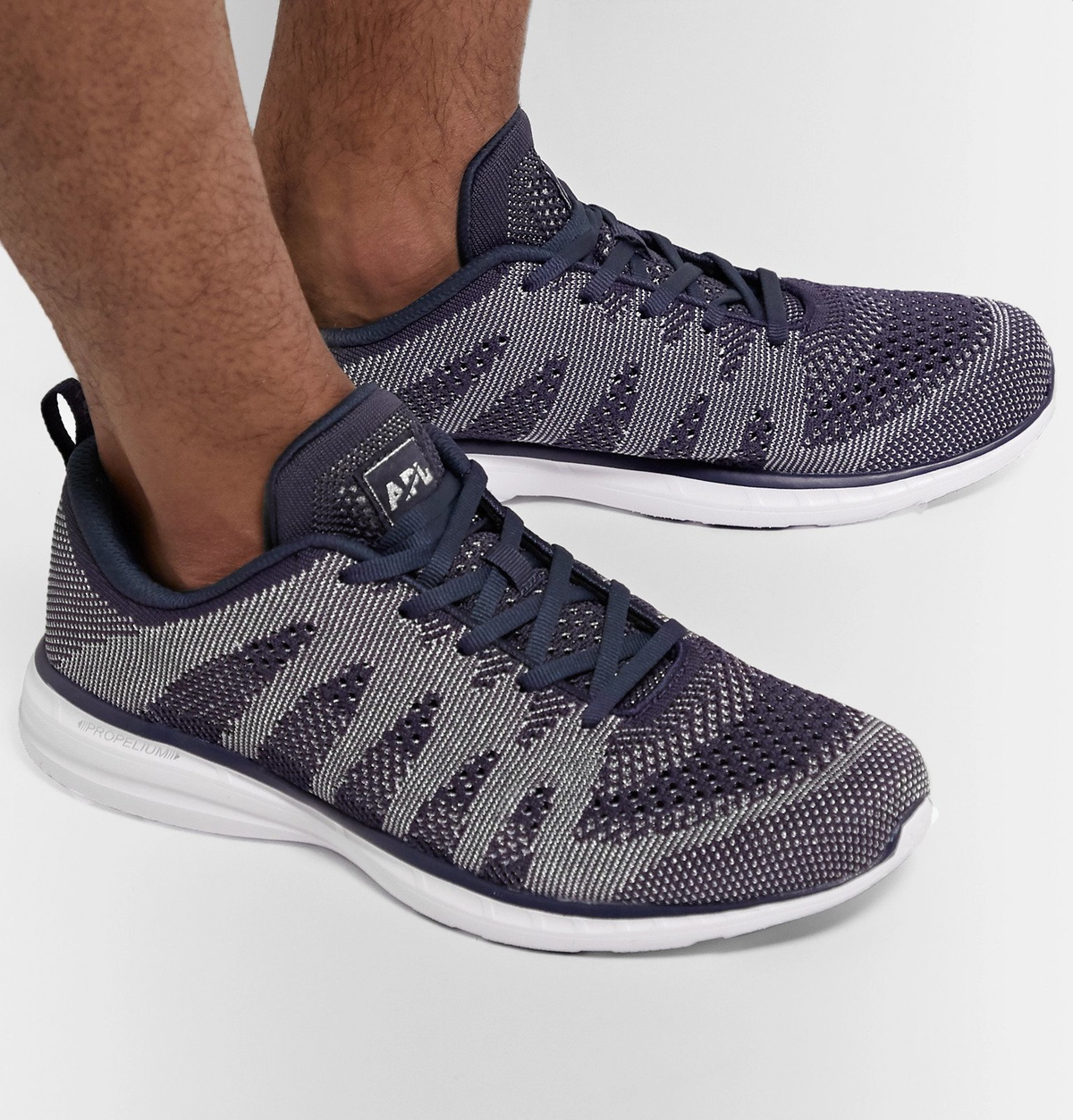 APL Athletic Propulsion Labs - TechLoom Pro Running Sneakers - Blue APL ...