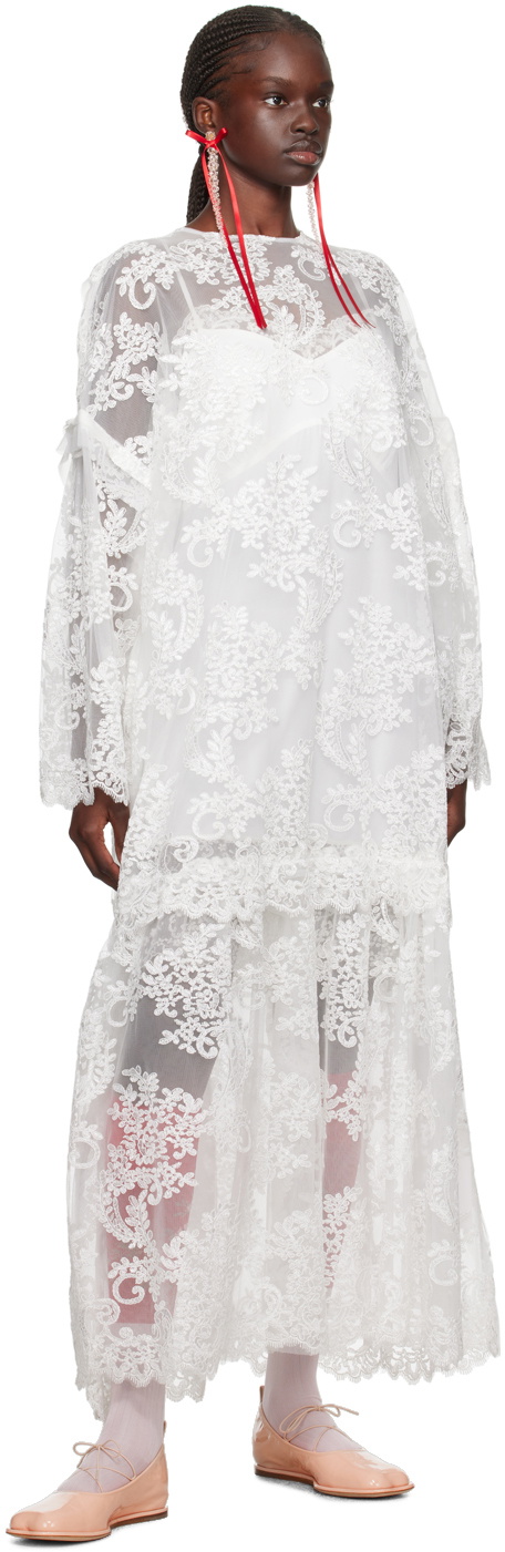 Simone Rocha White Oversized Maxi Dress Simone Rocha
