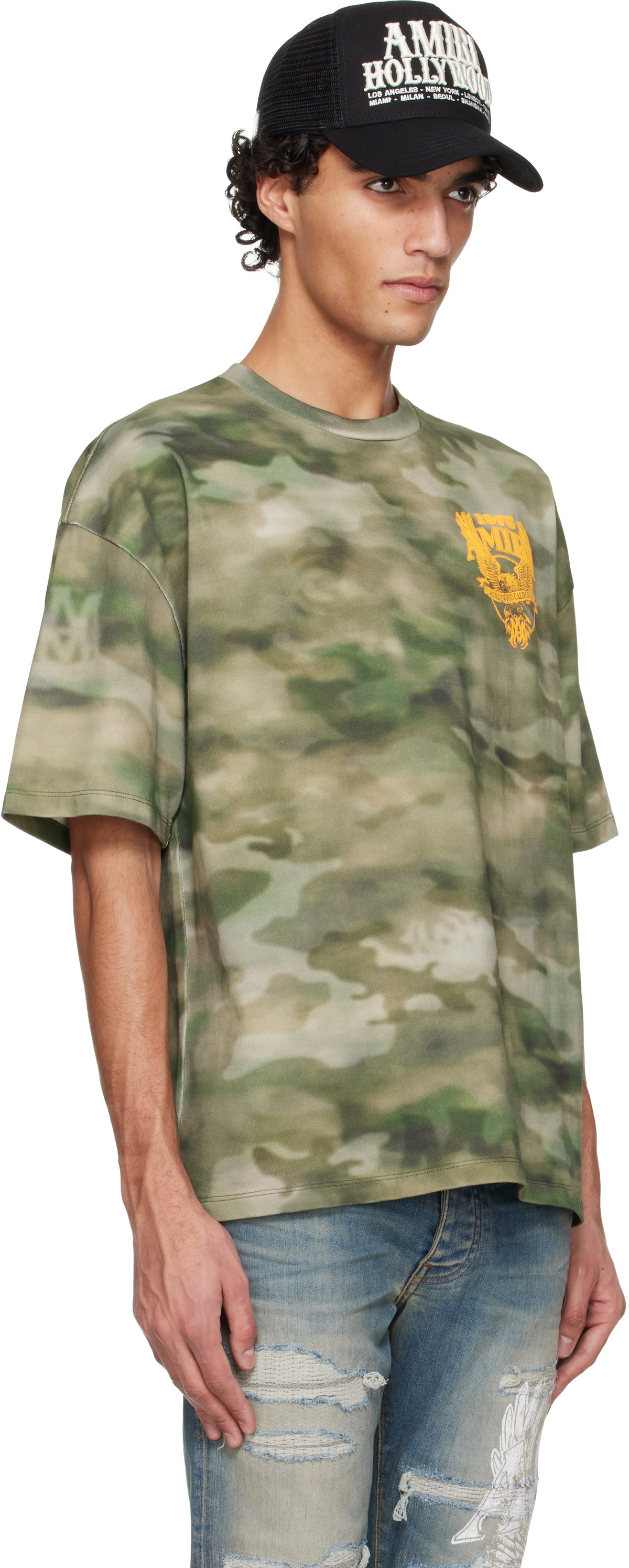 AMIRI Green AMIRI Eagle Oversized T-shirt Amiri