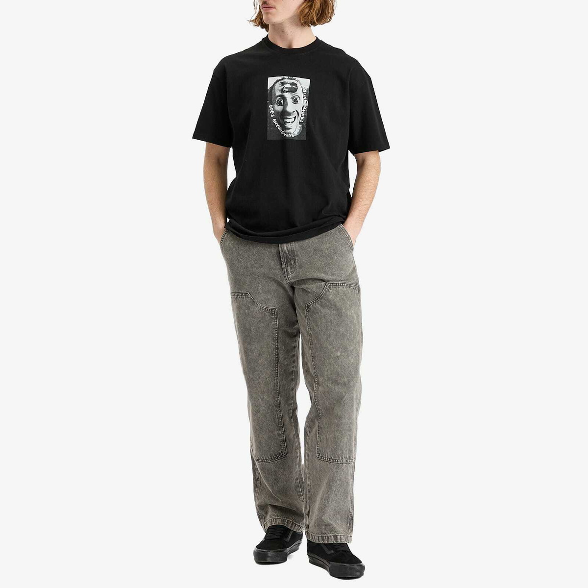 Dickies Men's Madison Denim Double Knee Pants in Light Gray Wash ...