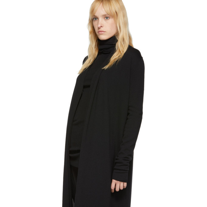 Rick Owens Black Bathrobe Dress Rick Owens