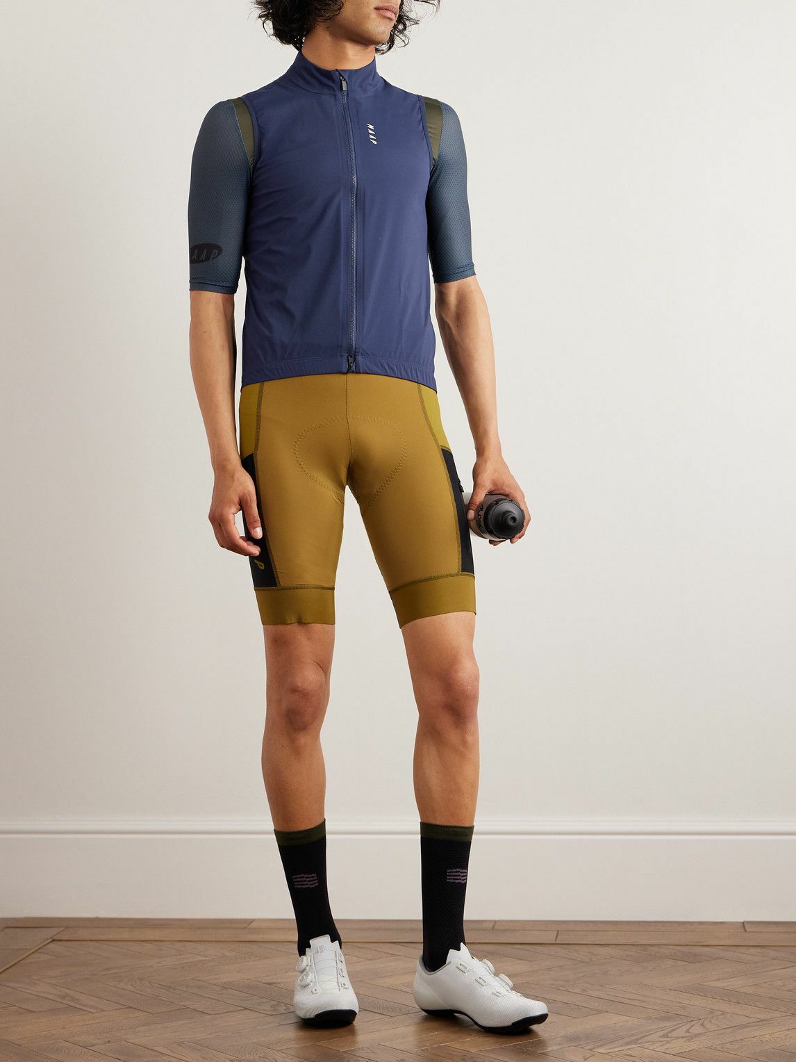 MAAP - Prime Logo-Print Polartec® Neoshell Zip-Up Gilet - Blue MAAP