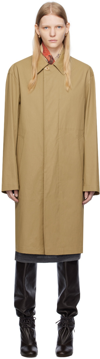 LEMAIRE SSENSE Exclusive Tan Coat Lemaire