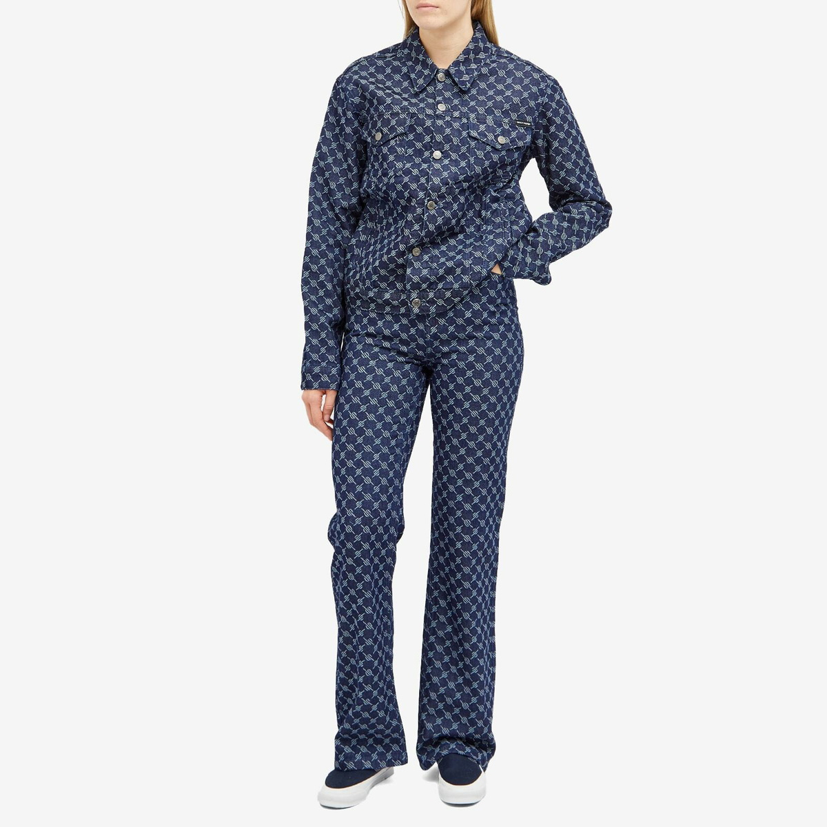 Daily Paper Women's Raven Jean in Mid Blue Daily Paper