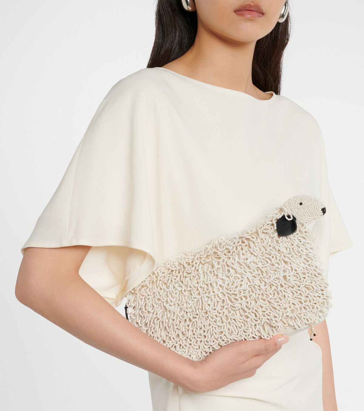 Staud Dolly beaded clutch Staud