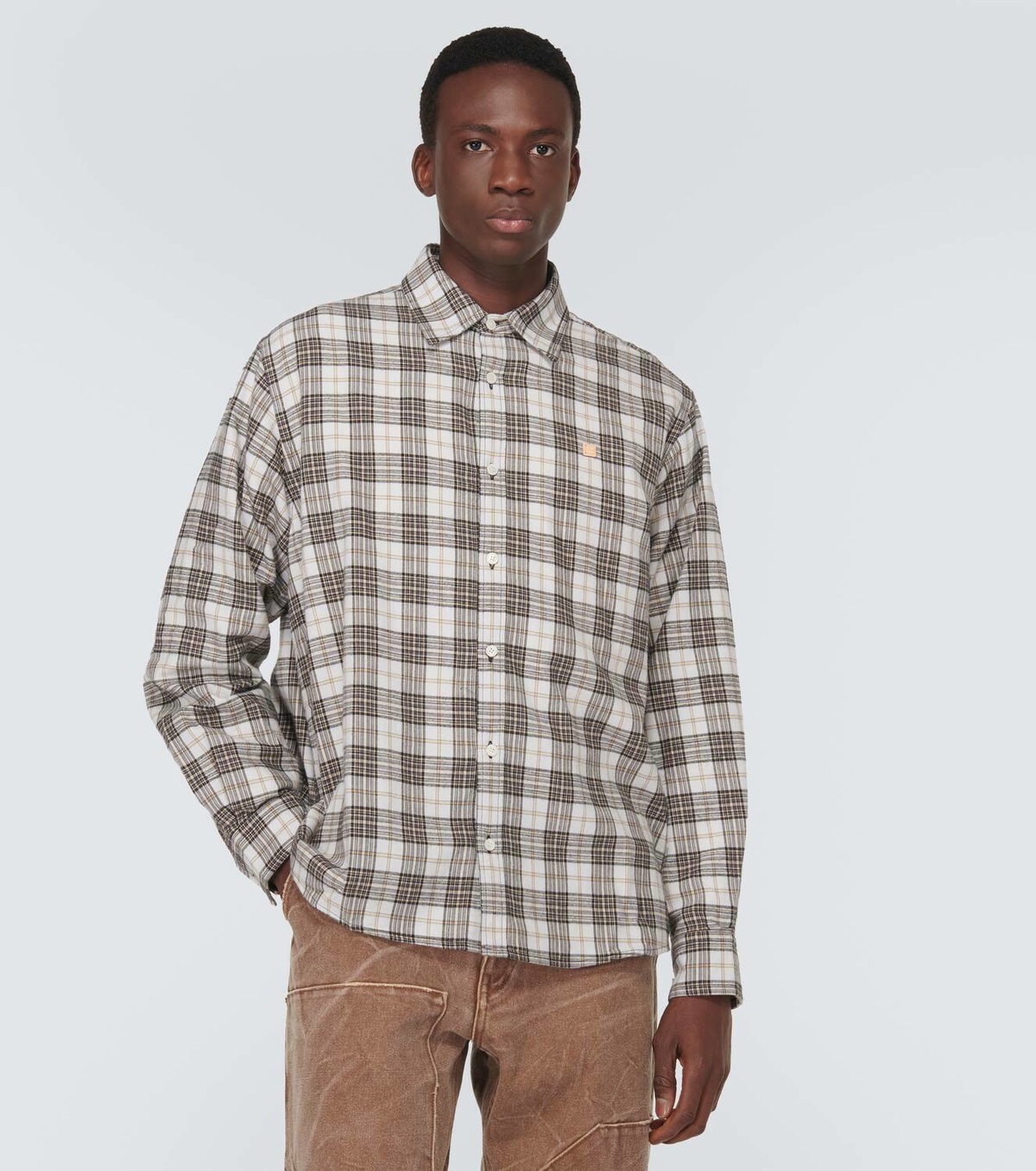 Acne Studios Checked cotton flannel shirt Acne Studios