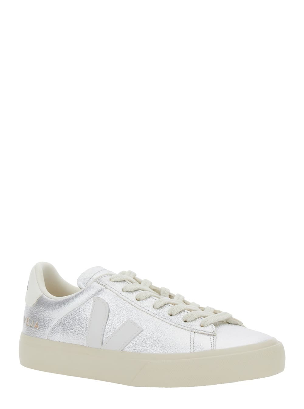 Veja campo Metallic Low Top Sneakers With Logo Detail On The Side And ...