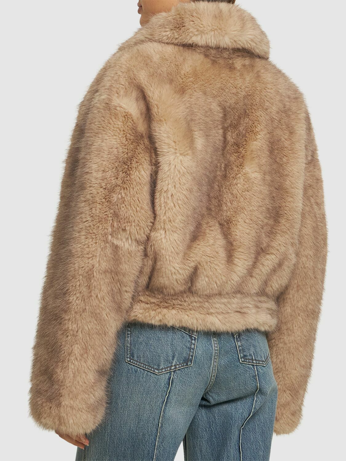 STAND STUDIO Lena Faux Fur Jacket Stand Studio