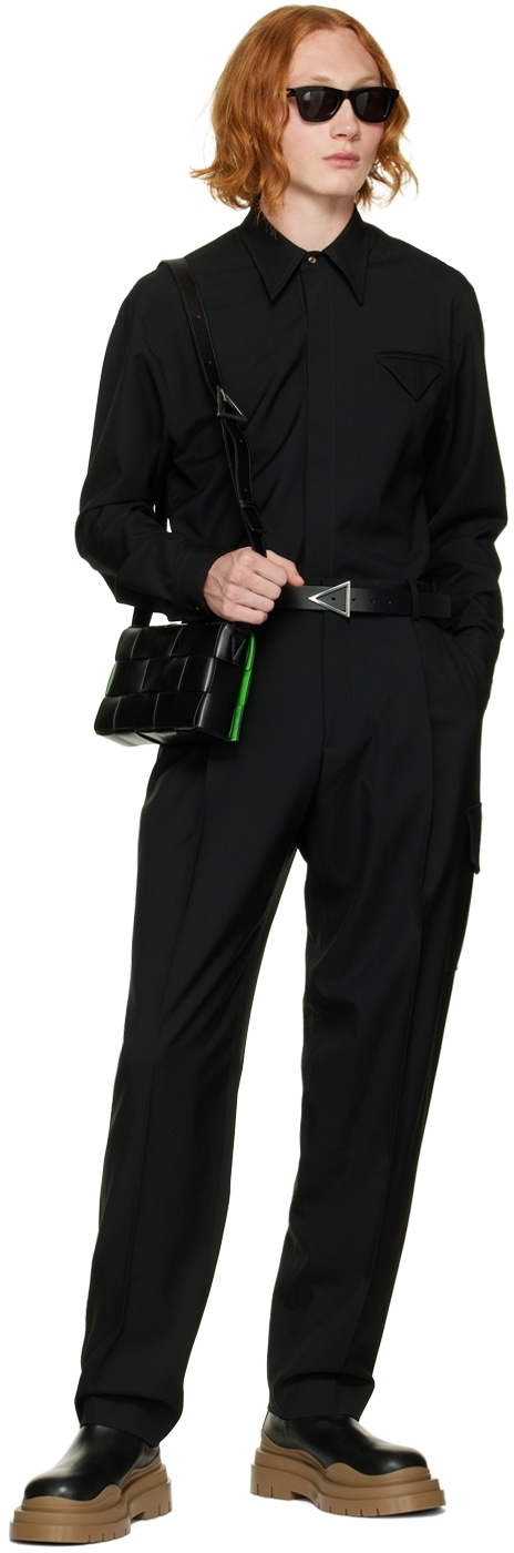 Bottega Veneta Black Triangle Belt Bottega Veneta