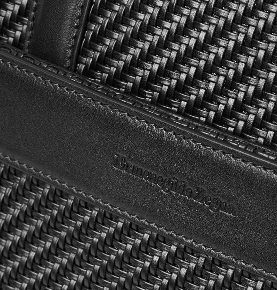 Ermenegildo Zegna - Pelle Tessuta Leather Briefcase - Black Ermenegildo ...