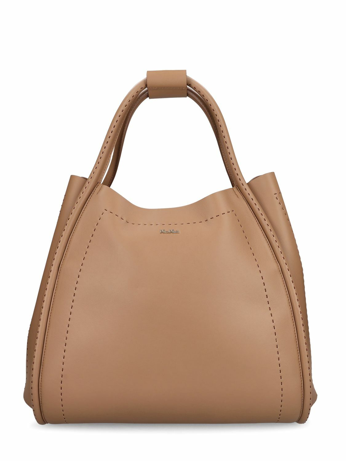 MAX MARA - Lvr Exclusive Marine Leather Tote Bag Max Mara