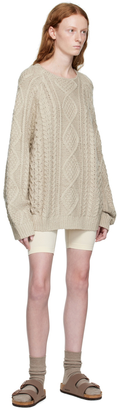 Fear of God ESSENTIALS Gray Raglan Sweater Fear Of God Essentials