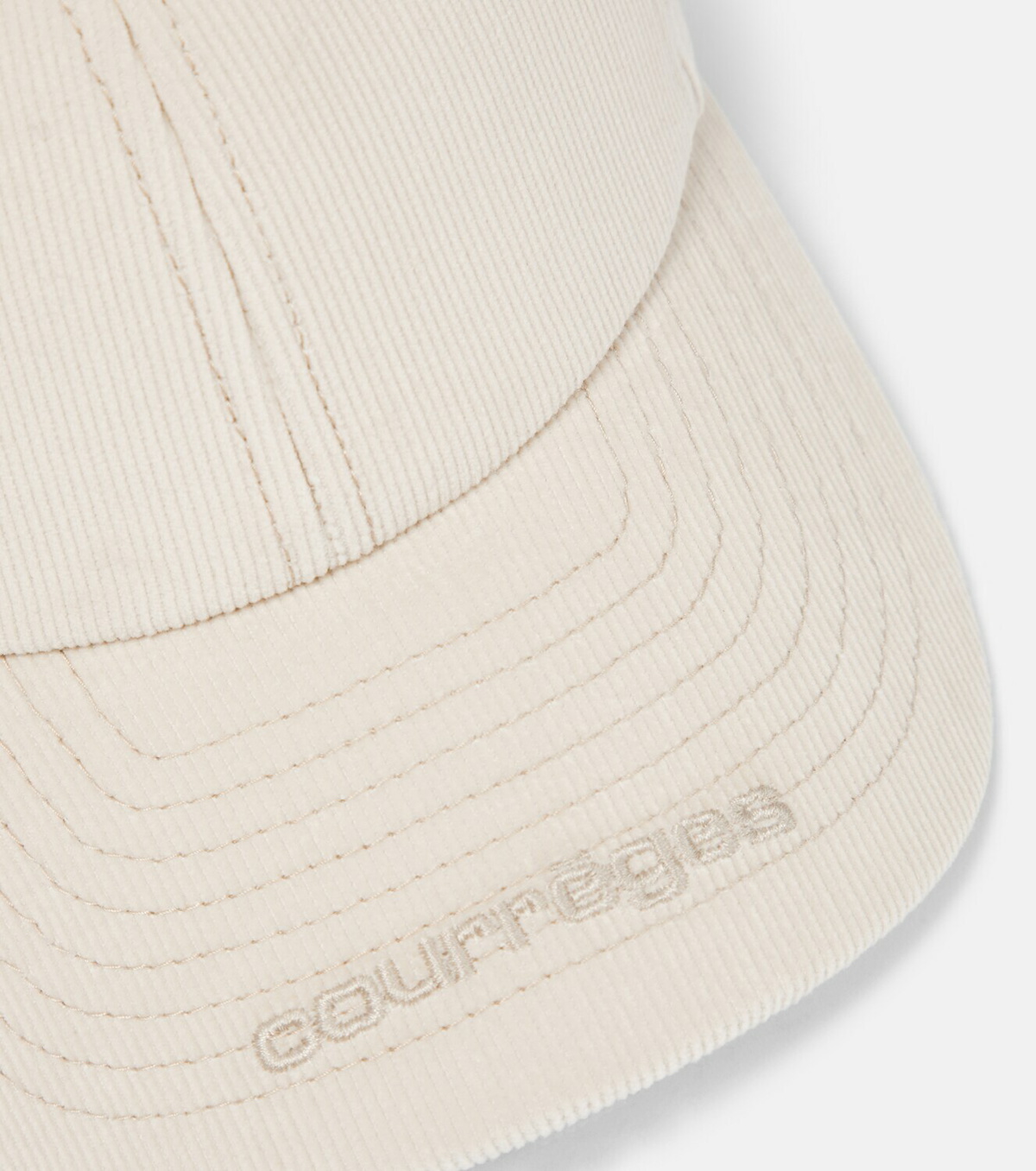 Courreges - Embroidered cotton cap Courreges