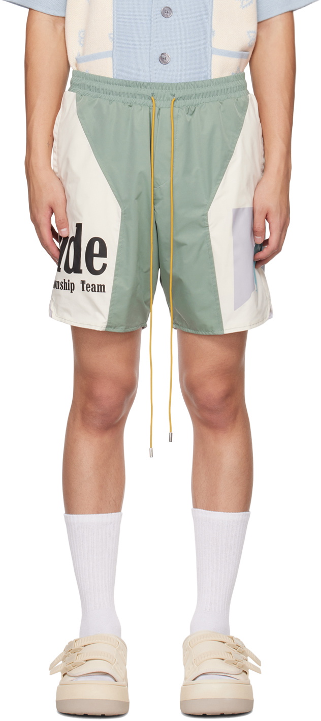 Rhude Blue & Off-White Senna Flight Shorts Rhude