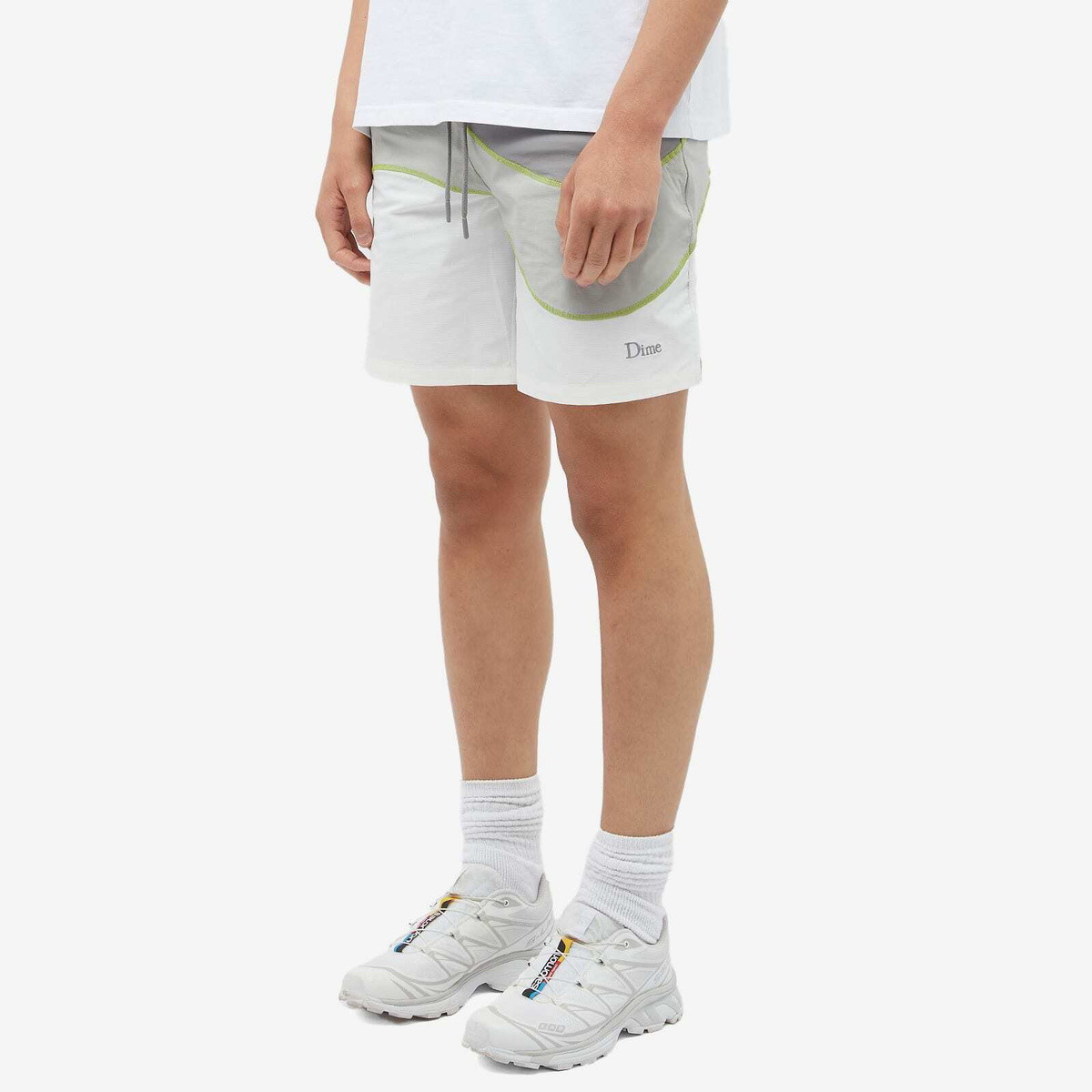 Dime Men's Wave Sports Shorts in Gray Dime