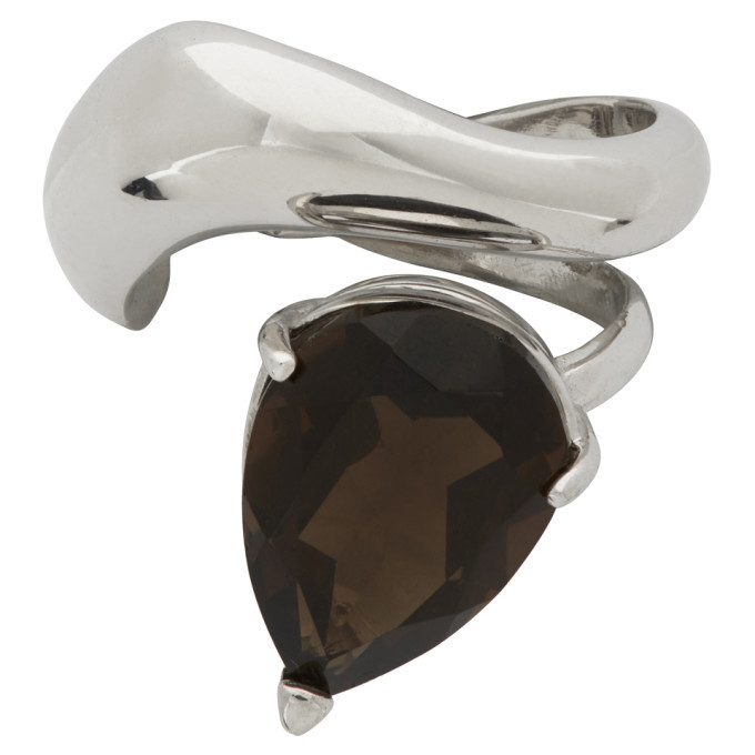 Alan Crocetti SSENSE Exclusive Silver and Quartz Alien Ear Cuff Alan ...