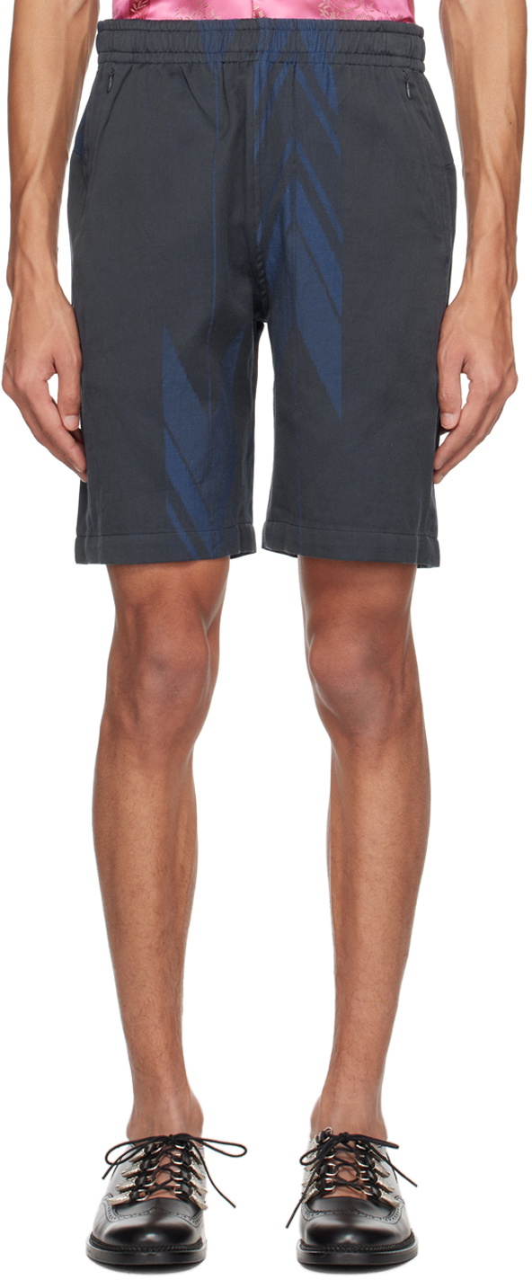NEEDLES Gray Drawstring Shorts Needles