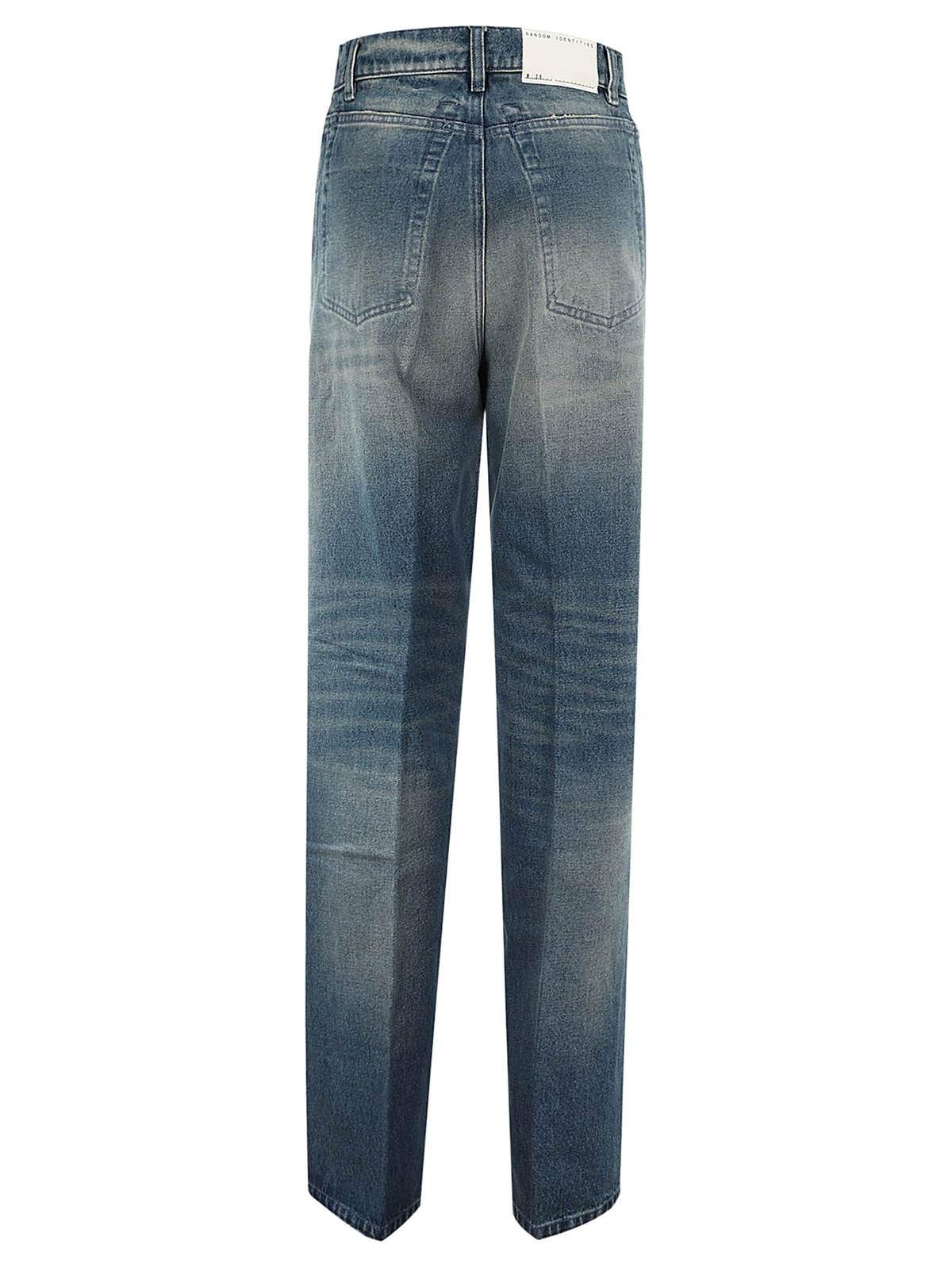 Random Identities Men Washed Denim Pants Woven Random Identities