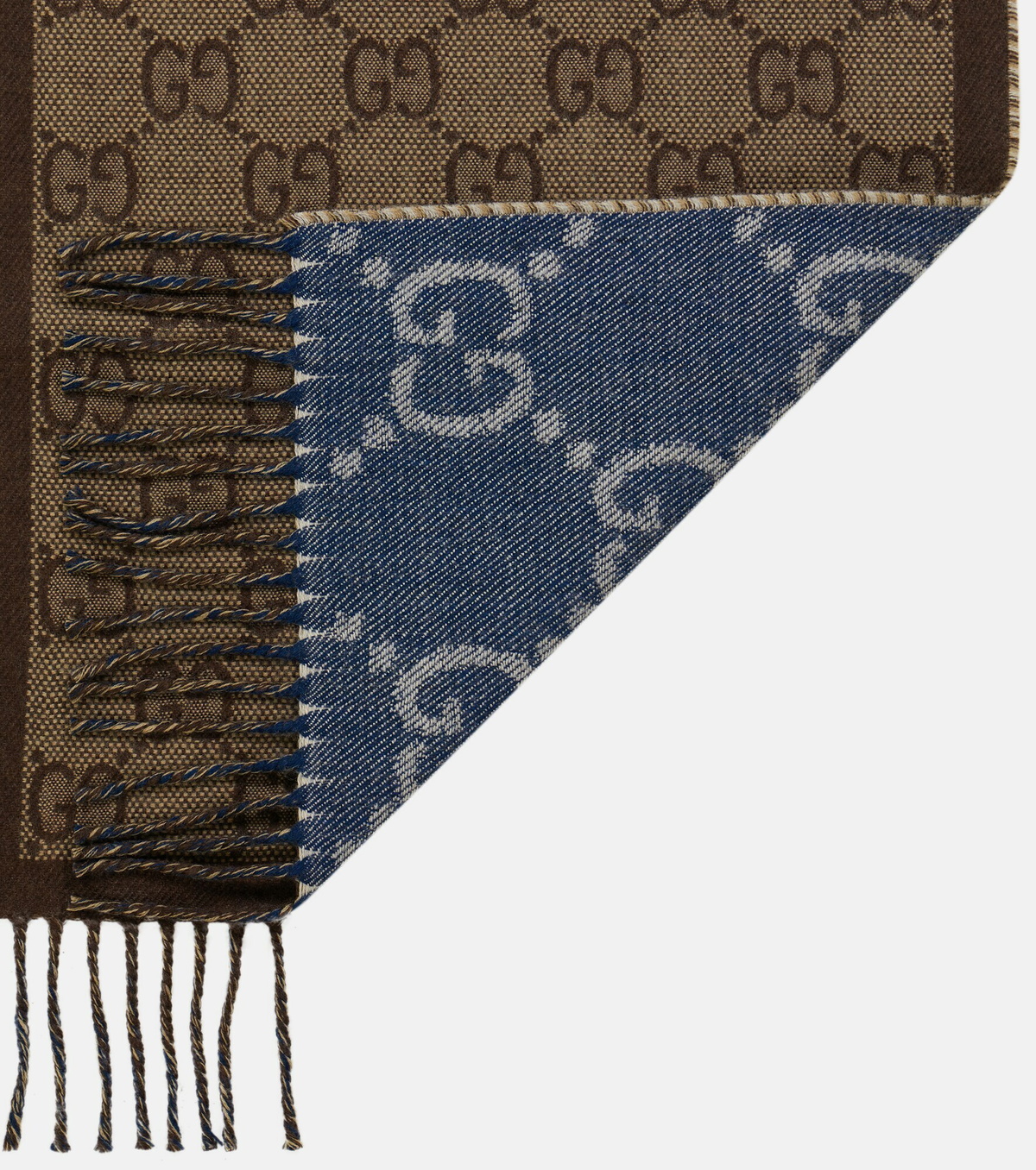 Gucci - GG jacquard wool scarf Gucci