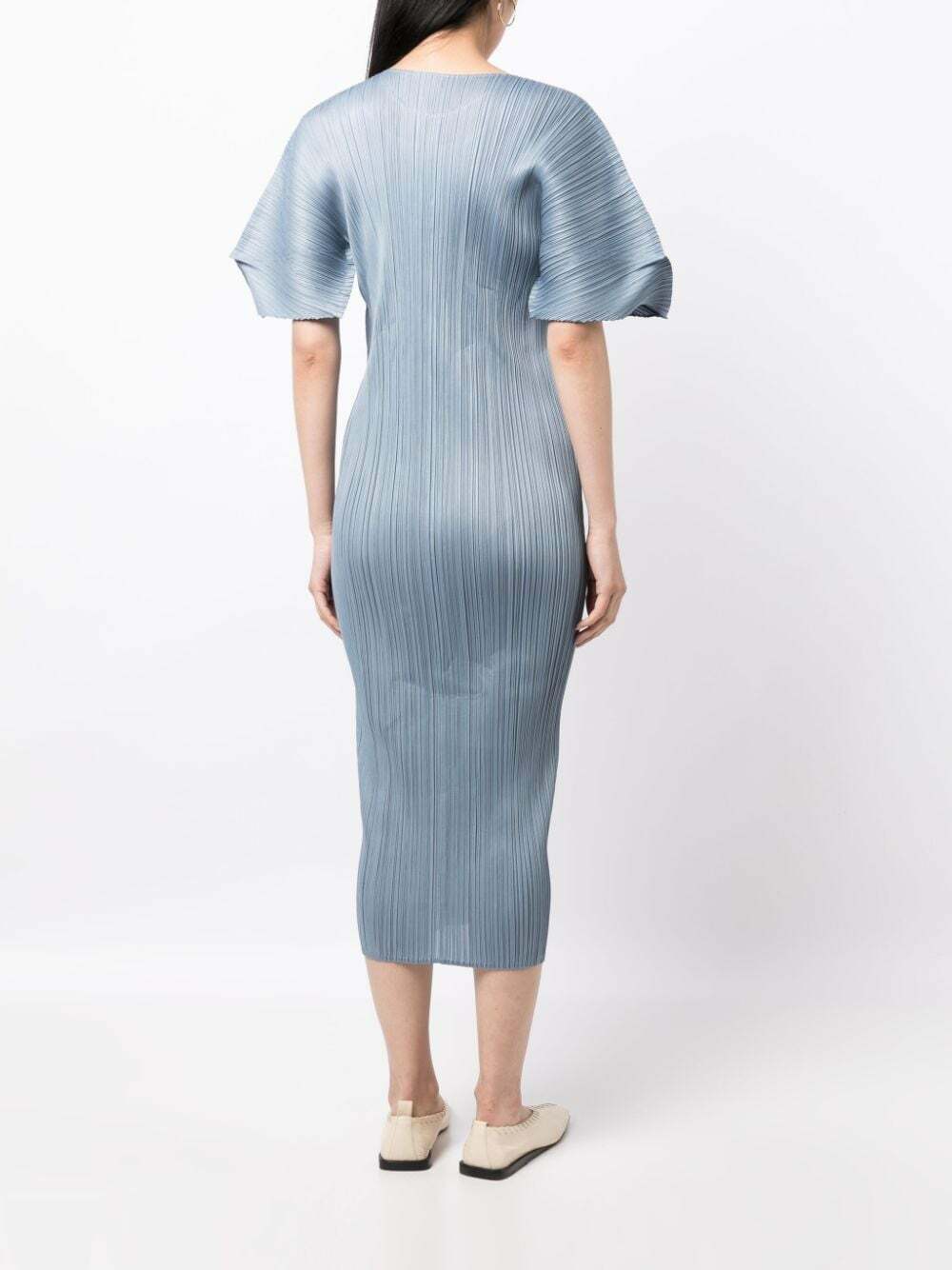 PLEATS PLEASE ISSEY MIYAKE - Pleated Midi Dress Pleats Please Issey Miyake
