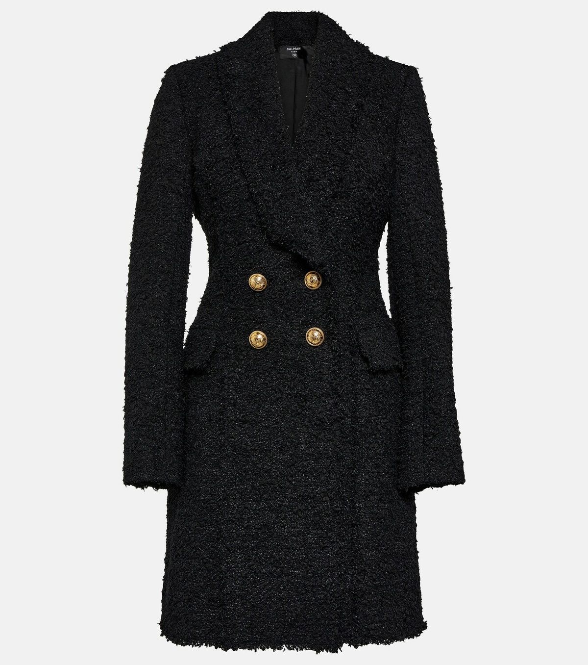 Balmain Double-breasted tweed coat Balmain