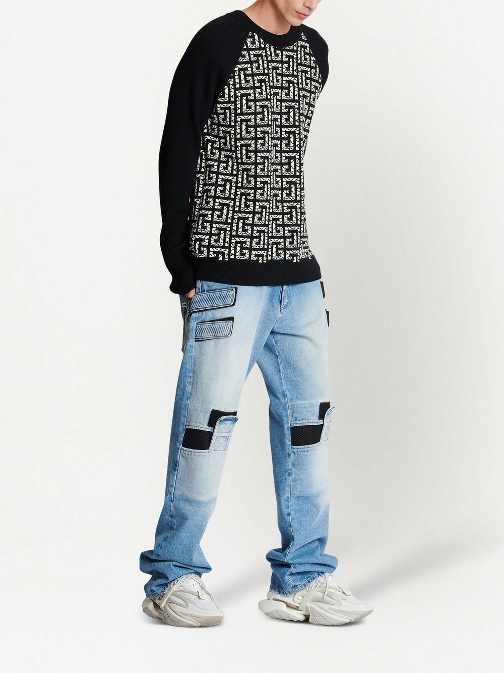 BALMAIN - Monogram Sweater Balmain