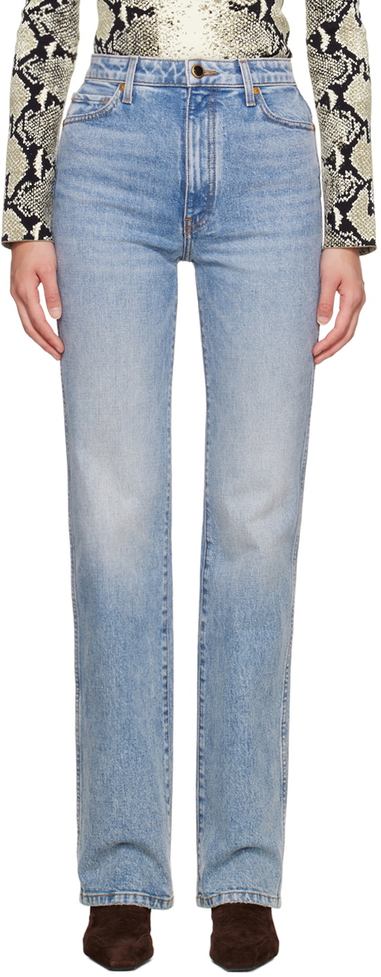 KHAITE Blue 'The Danielle' Jeans Khaite
