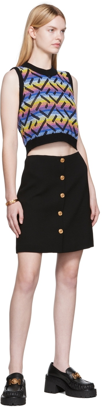 Versace Multicolor 'La Greca' Vest Versace