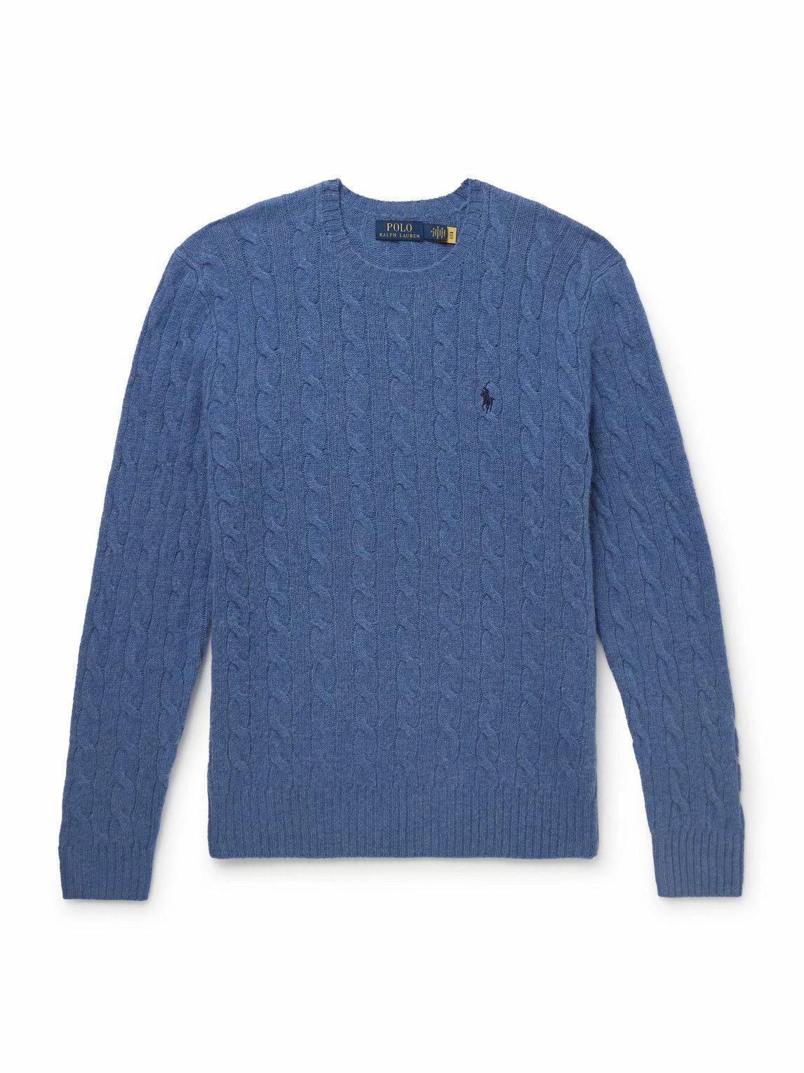 Polo Ralph Lauren - Slim-Fit Cable-Knit Wool and Cashmere-Blend Sweater ...