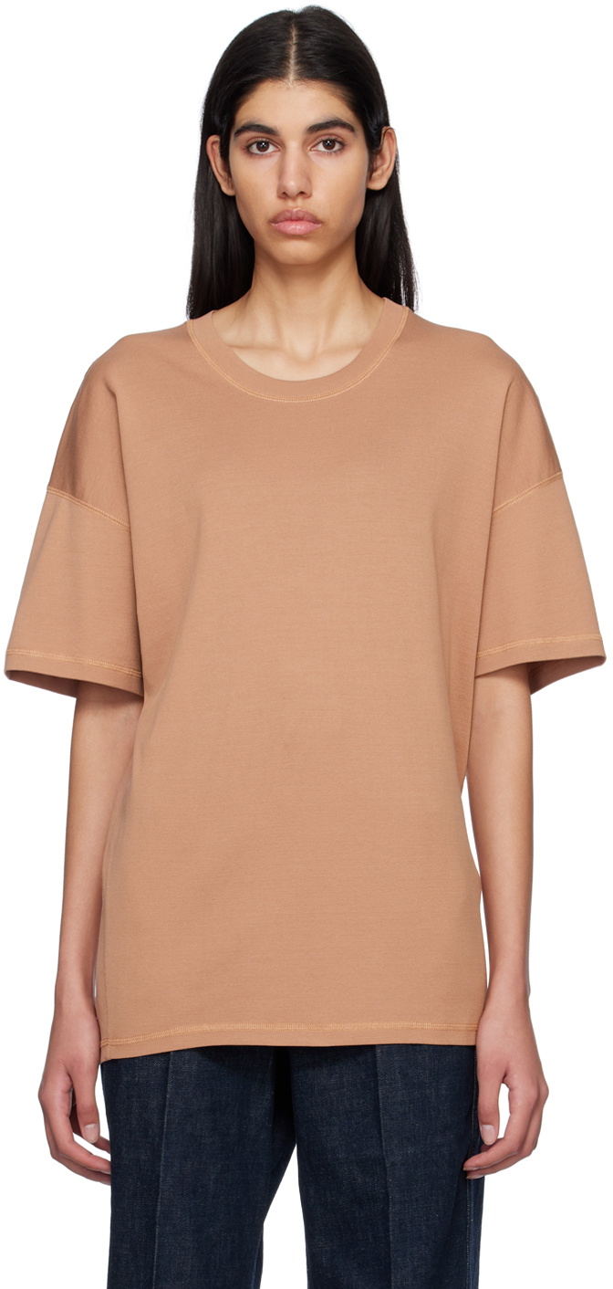 LEMAIRE Tan Rib T-Shirt Lemaire