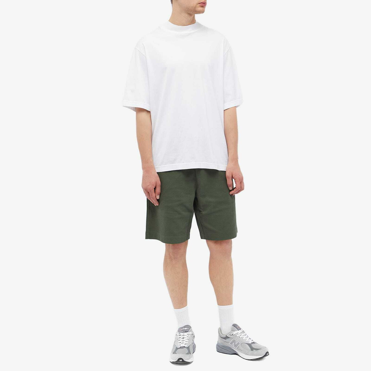 A.P.C. Men's Lino Jersey Short in Military Khaki A.P.C.