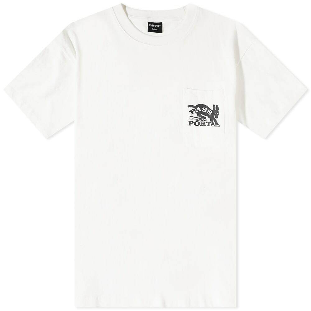 Pass~Port Men's Mule Pocket T-Shirt in White Pass~Port