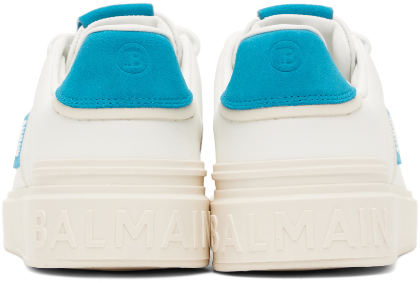 Balmain White B-Court Sneakers Balmain