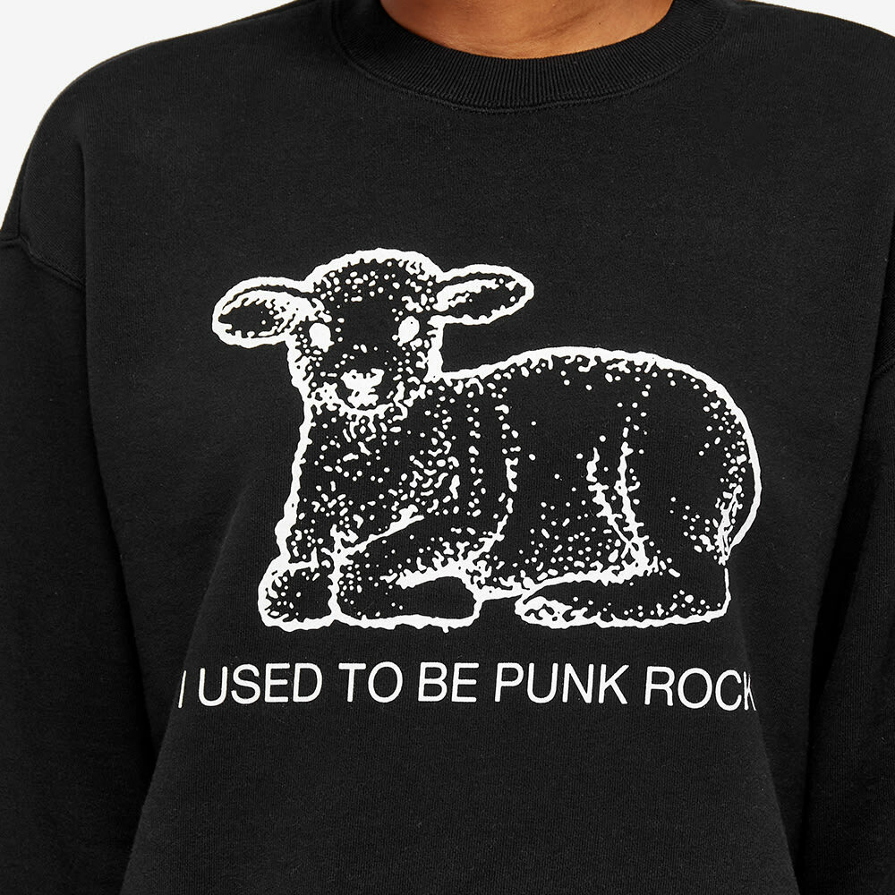 Undercover Women's Punk Lamb Crew Sweat in Black Undercover