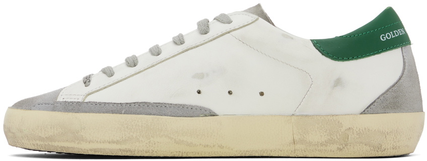 Golden Goose White & Gray Super-Star Classic Sneakers Golden Goose ...