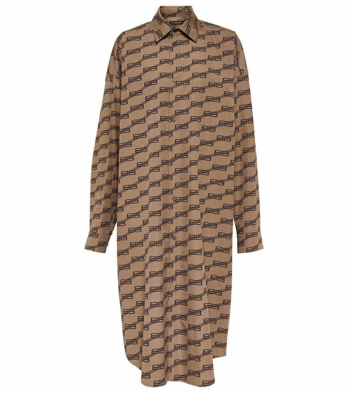 Balenciaga Cocoon cotton midi dress Balenciaga