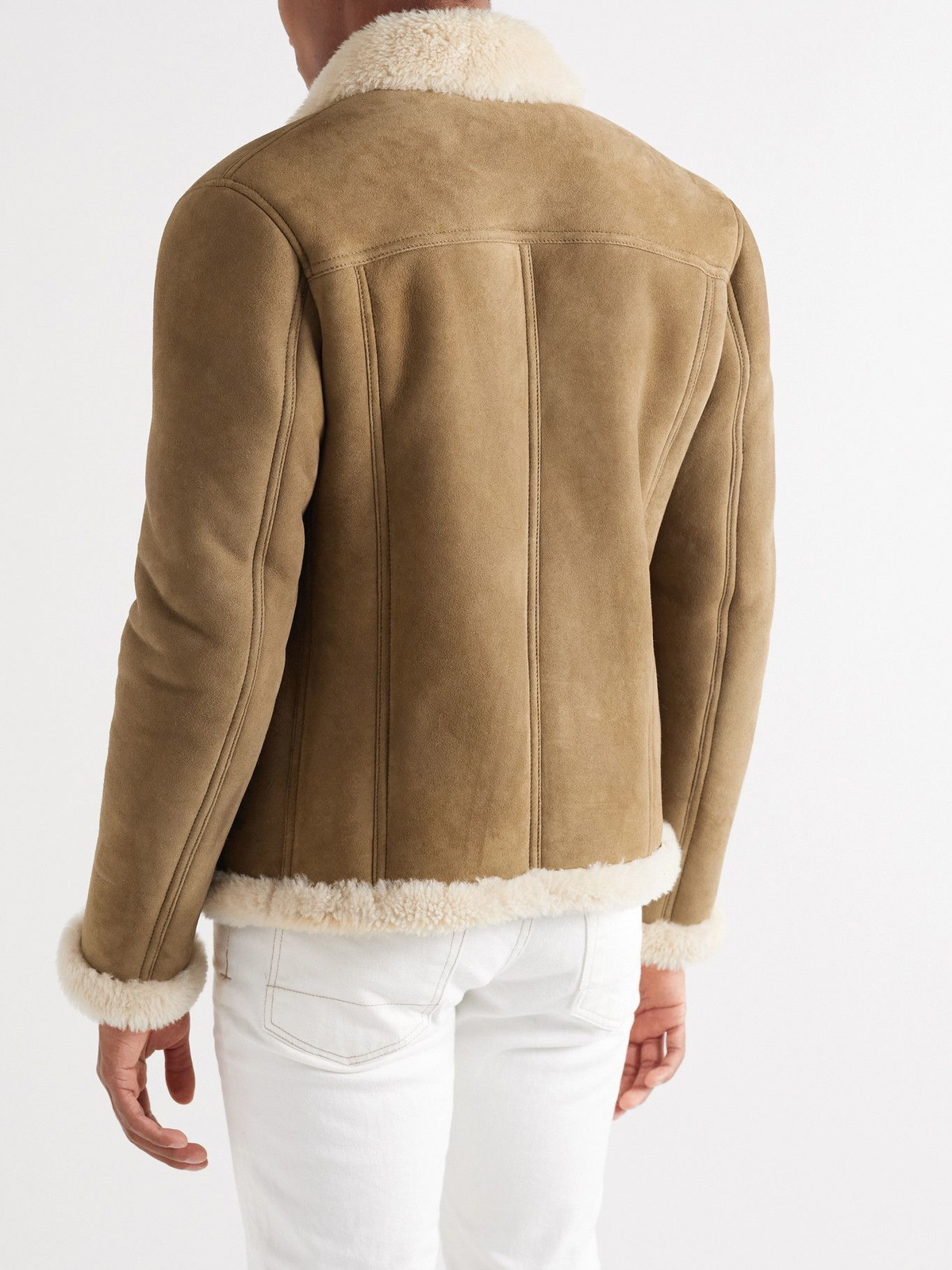 TOM FORD - Slim-Fit Shearling Jacket - Brown TOM FORD