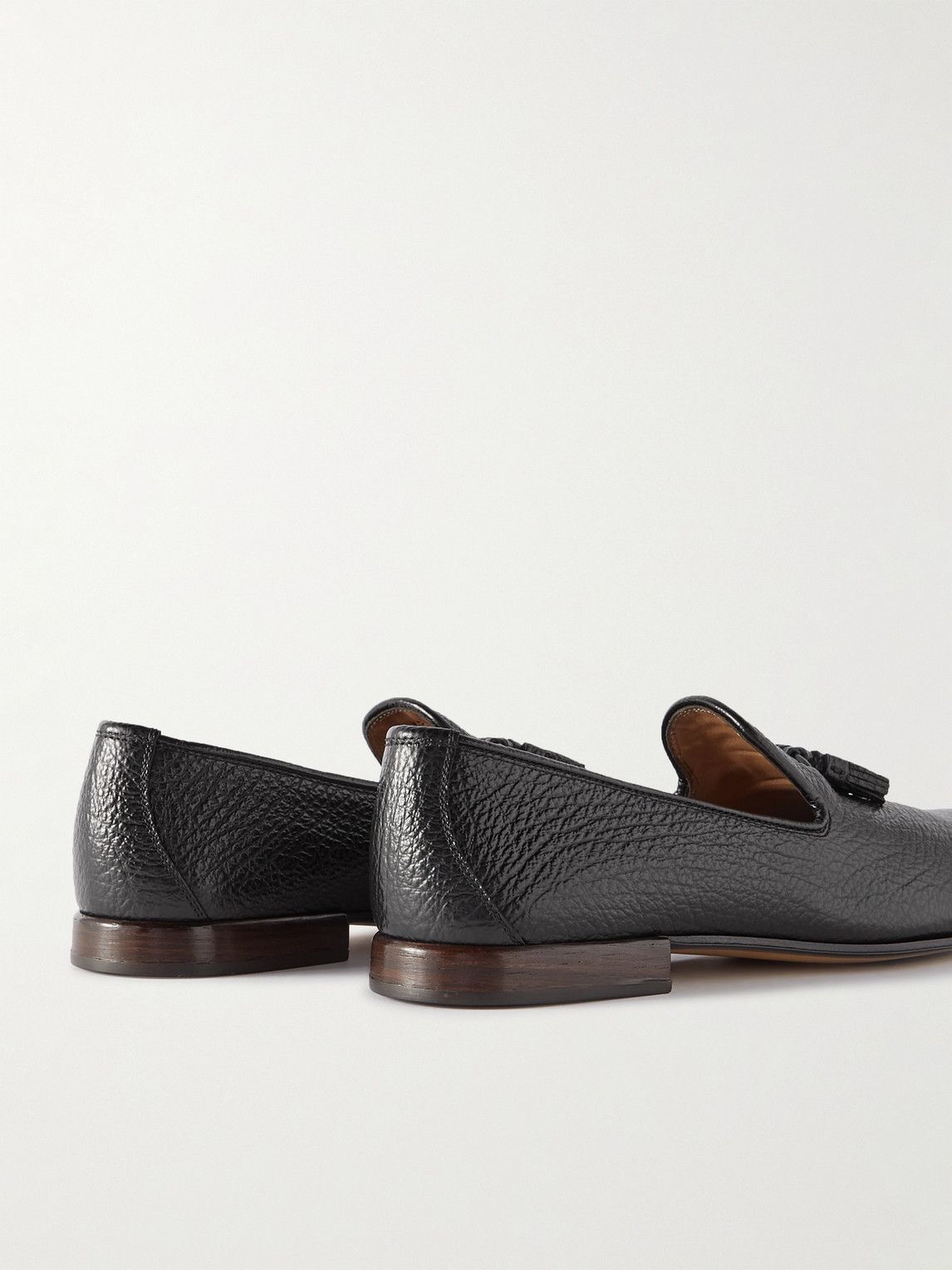 TOM FORD - Full-Grain Leather Tasselled Loafers - Black TOM FORD