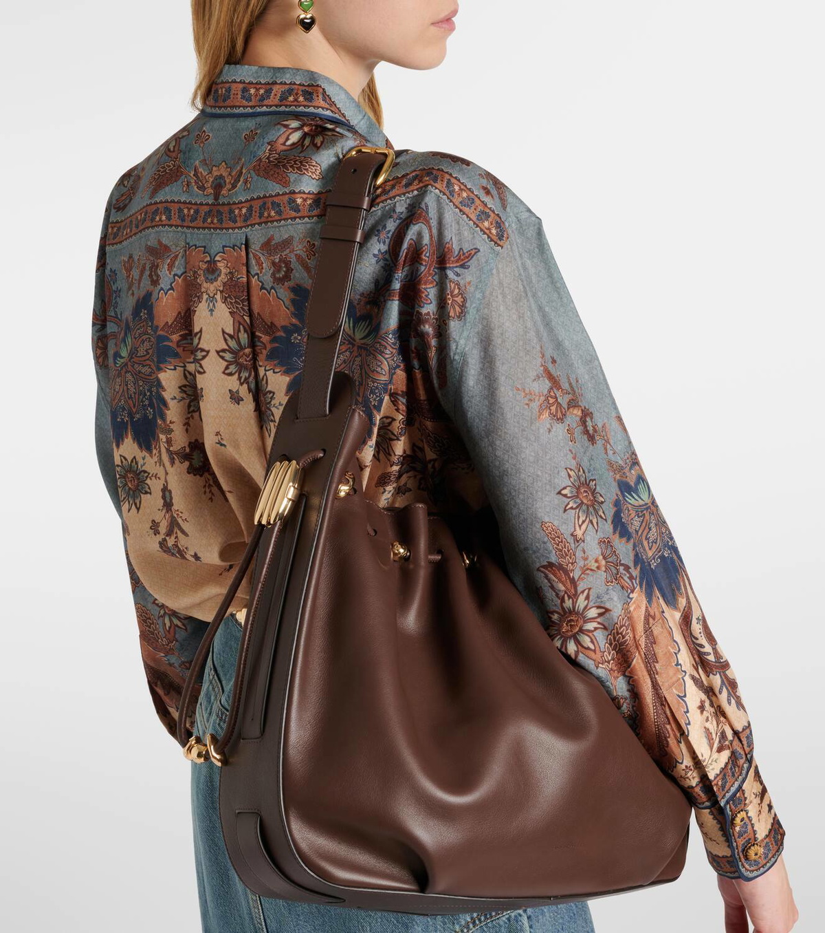 Zimmermann Halcyon Large leather bucket bag Zimmermann