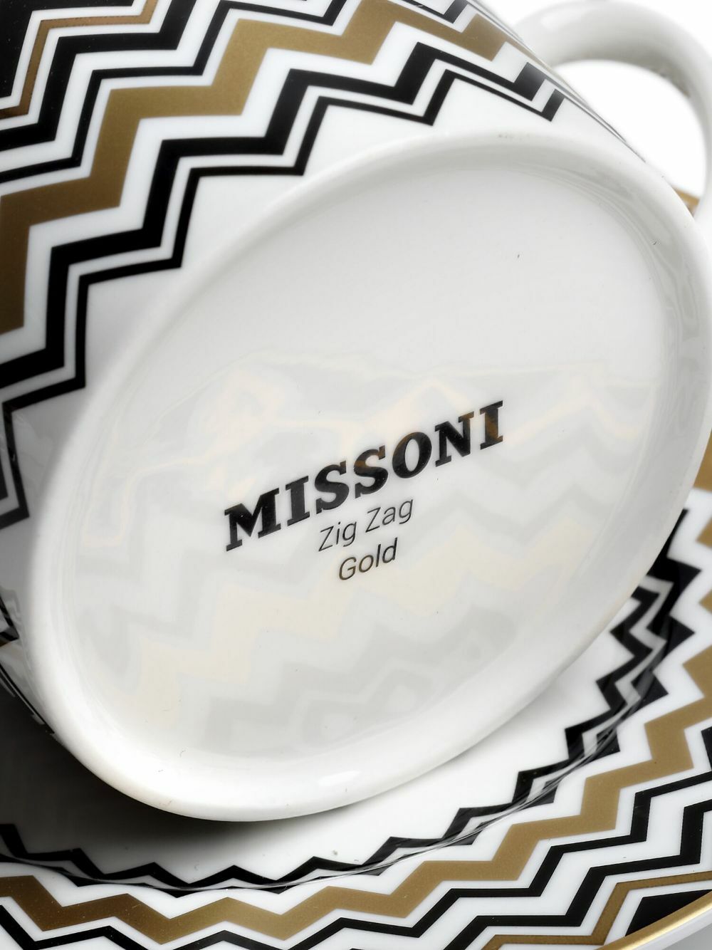Missoni Home Gold-Tone Zig-Zag Coffee Cup Set Missoni Home