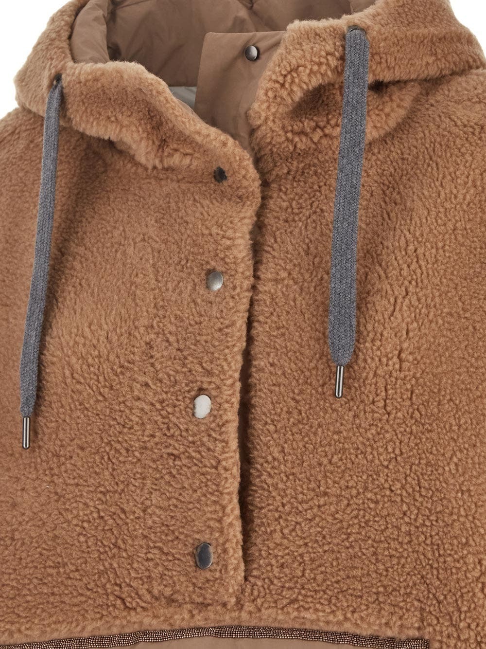 Brunello Cucinelli Teddy Long Jacket Brunello Cucinelli