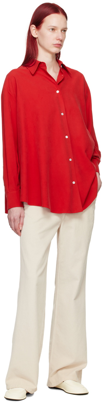 The Row Red Andra Shirt The Row