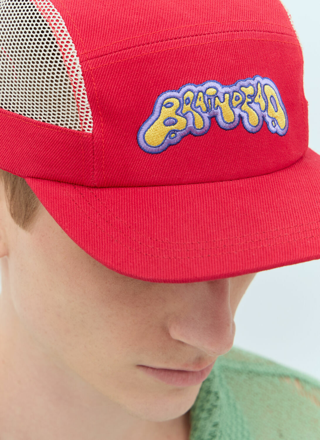 Brain Dead Mesh Panel Camp Baseball Cap Brain Dead